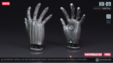 Second Life Marketplace - HX-09 HANDS (FATPACK + PBR) (BENTO) [NeurolaB ...